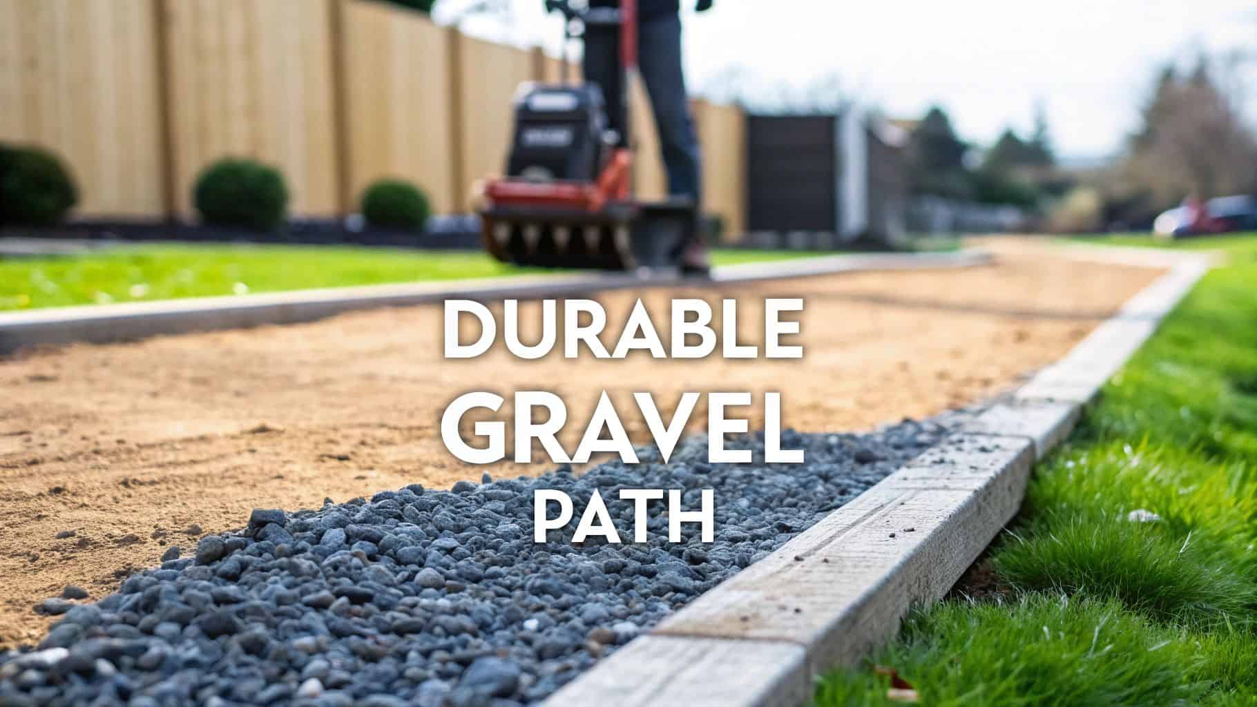 Build a Durable Self Binding Gravel Pathway